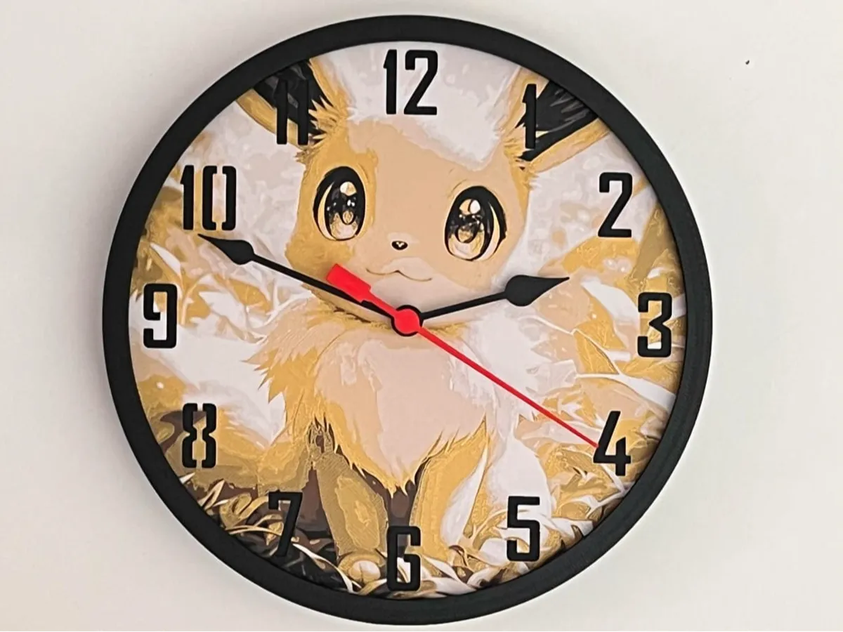 Customizable Clock - Eevee - Free 3D Print Model - MakerWorld