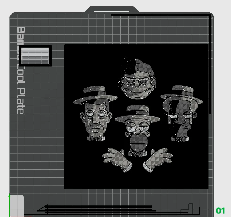 The Be Sharps / The Simpsons / Wall Art / 2d Art by 3D Prints This Week ...