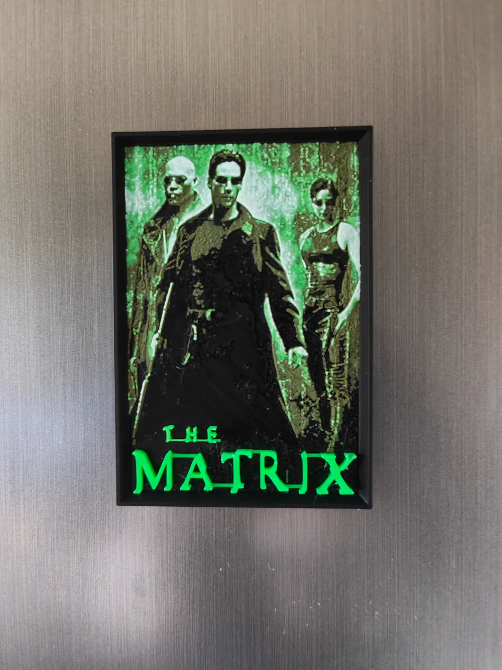 The Matrix movie poster fridge magnet by crabstiks - MakerWorld
