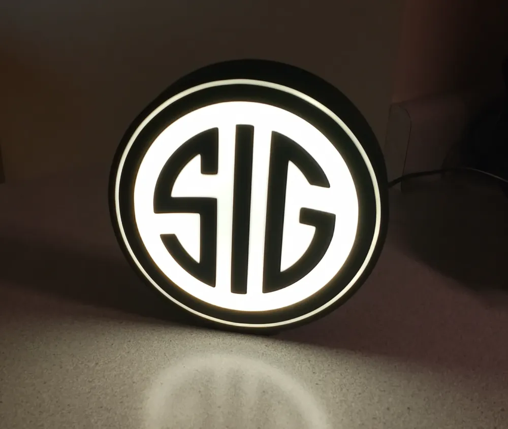 Sig Logo Light Box by TeamK - MakerWorld