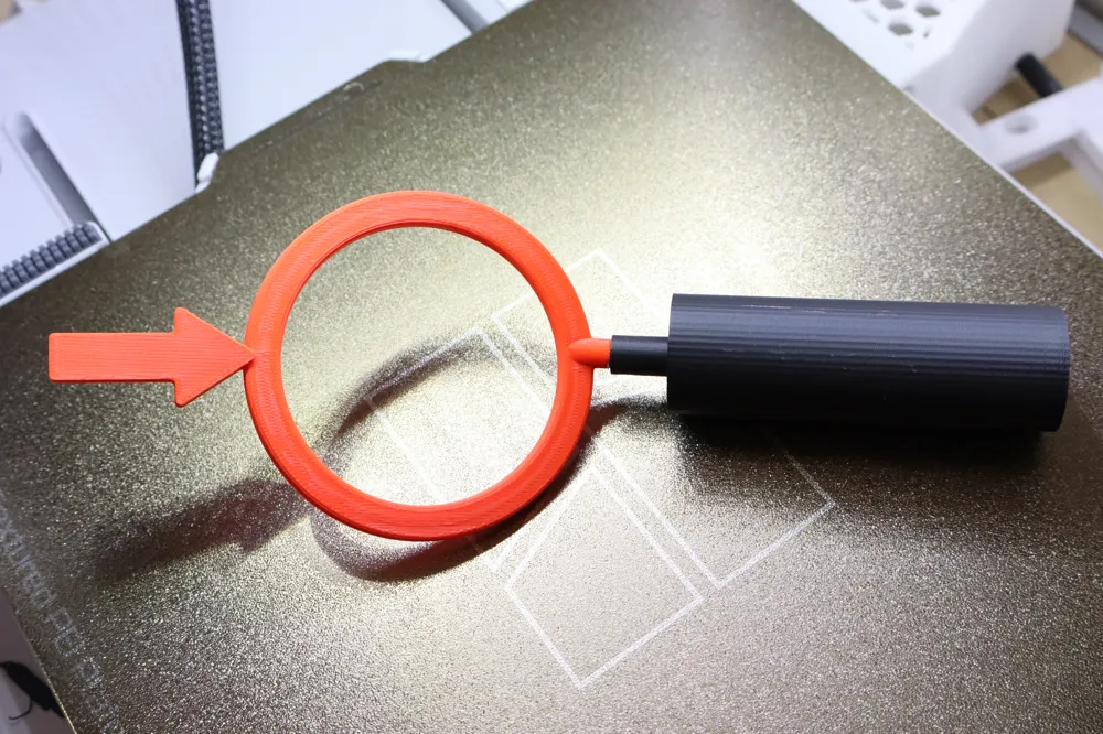 collapsible/extendable red circle with arrow meme - Free 3D Print Model ...
