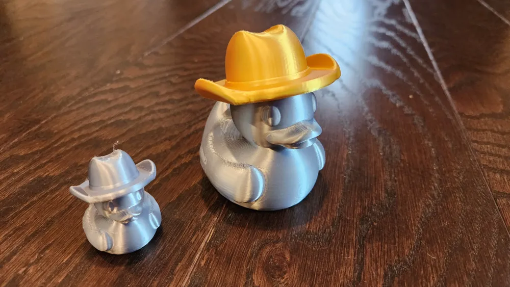 Rubber Duck with REMOVABLE Cowboy Hat - Free 3D Print Model - MakerWorld