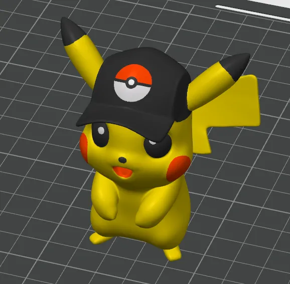 Pikachu with Pokemon Hat by Tim - MakerWorld