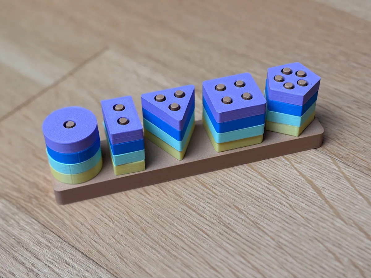Montessori Geometric Shapes Toy – Educational Set - Free 3D Print Model ...