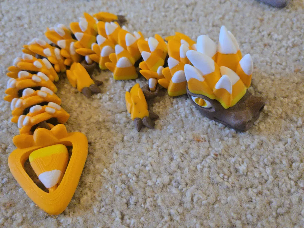 Candy Corn Dragon by bhayes0320 MakerWorld: Download Free 3D Models