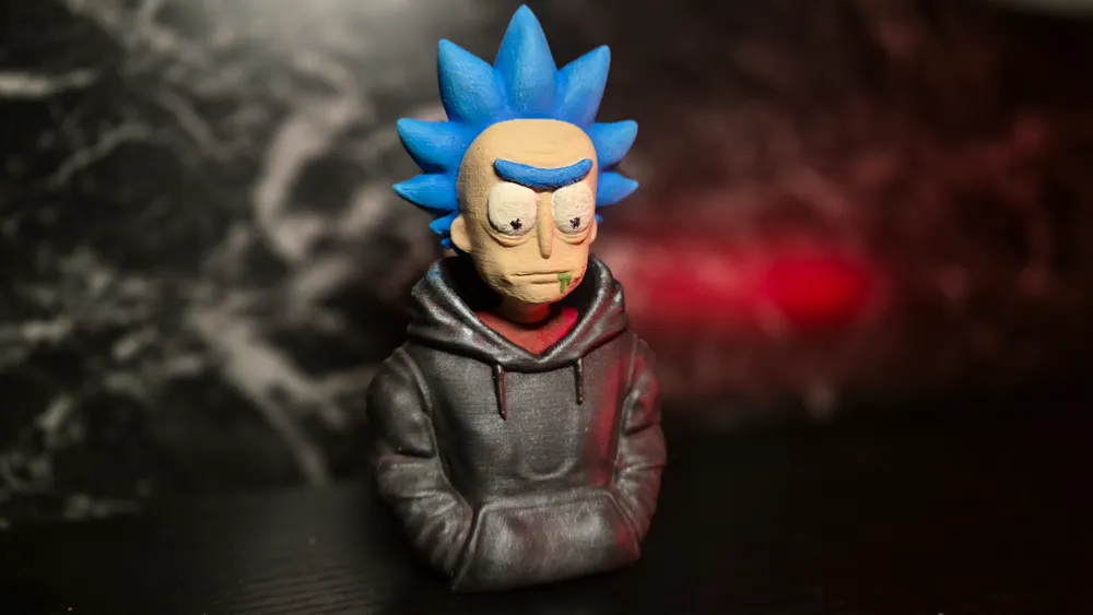Rick Sanchez in Hoodie - Free 3D Print Model - MakerWorld
