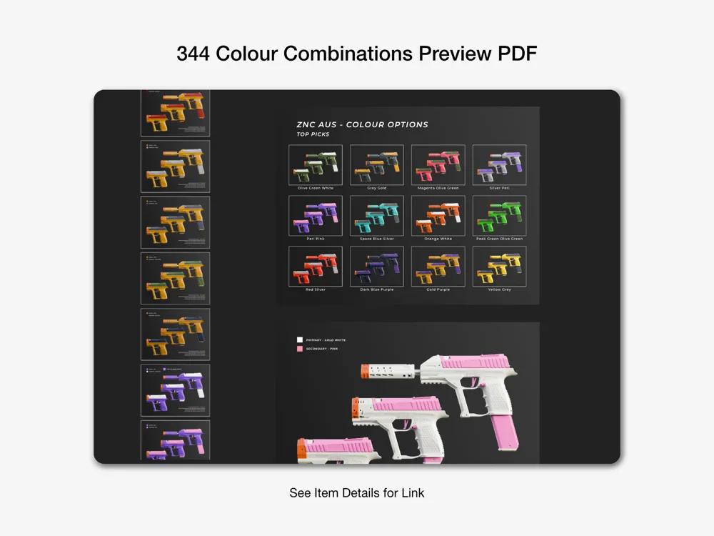 Znc Aus - Compact Nerf Pistol - Up To 200FPS Remixed by BMPrintShop ...