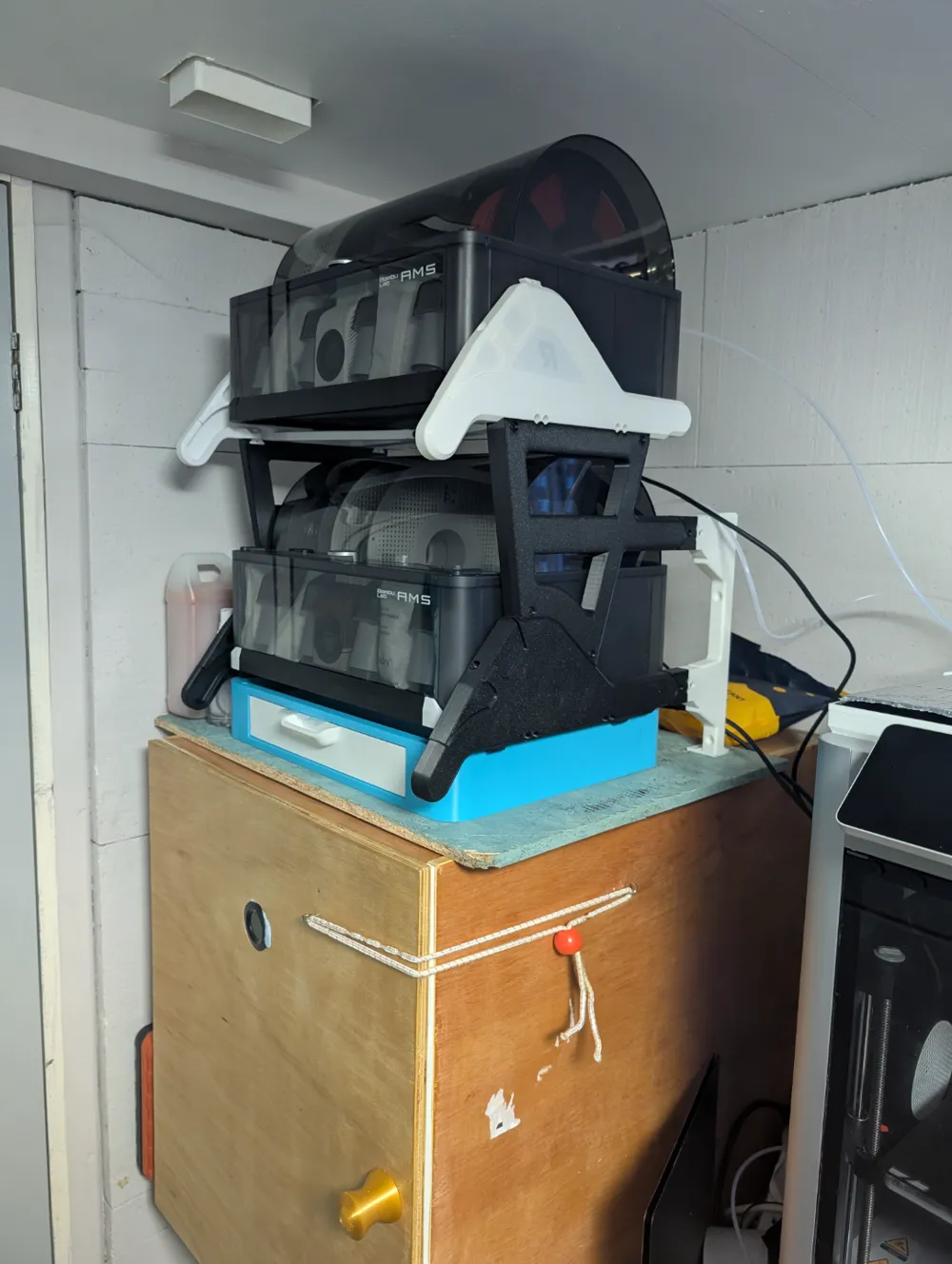 BaBo duo AMS drawer stacker floor mounting feet - Free 3D Print Model ...