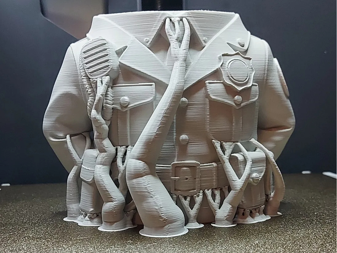 Police Uniform Pen Holder - Free 3D Print Model - MakerWorld