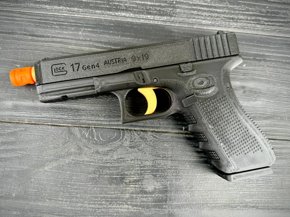 Glock 17 realistic model prop blowback - Free 3D Print Model - MakerWorld