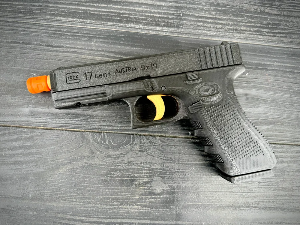 Glock 17 realistic model prop blowback - Free 3D Print Model - MakerWorld