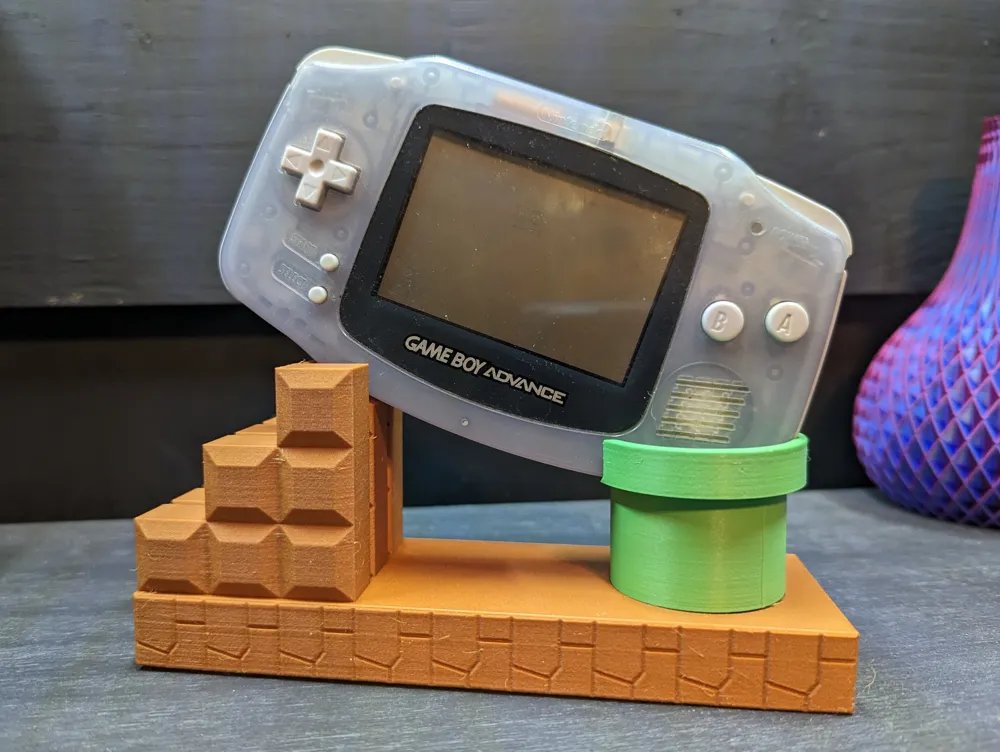 Mario Themed GBA Display Stand by JamesThePrinter - MakerWorld