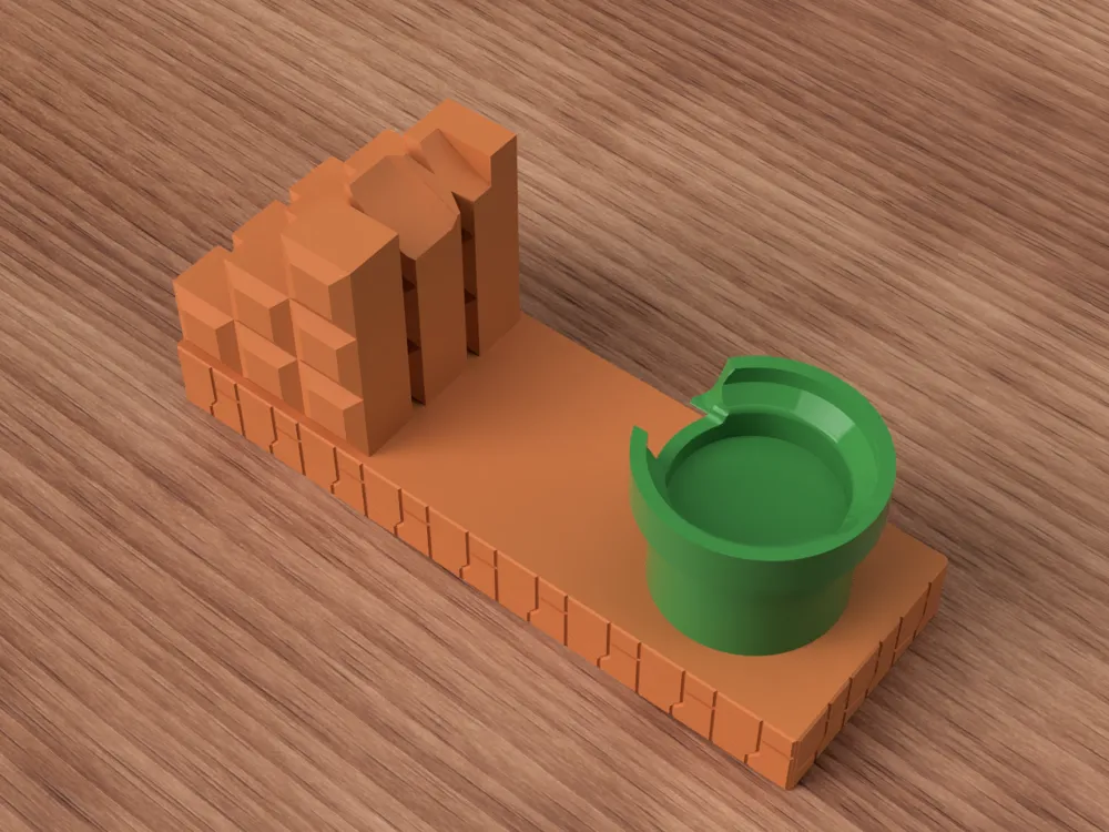 Mario Themed GBA Display Stand by JamesThePrinter - MakerWorld