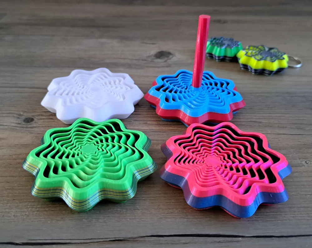 Super cool star flower fidget toy, two sizes by creachick3d MakerWorld ...