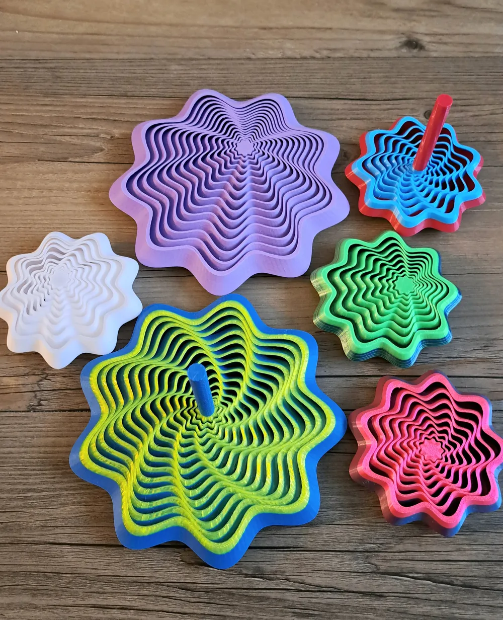 Super cool star flower fidget toy, two sizes - Free 3D Print Model ...