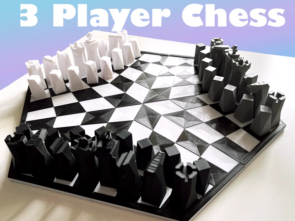 Three Player Chess - Free 3D Print Model - MakerWorld