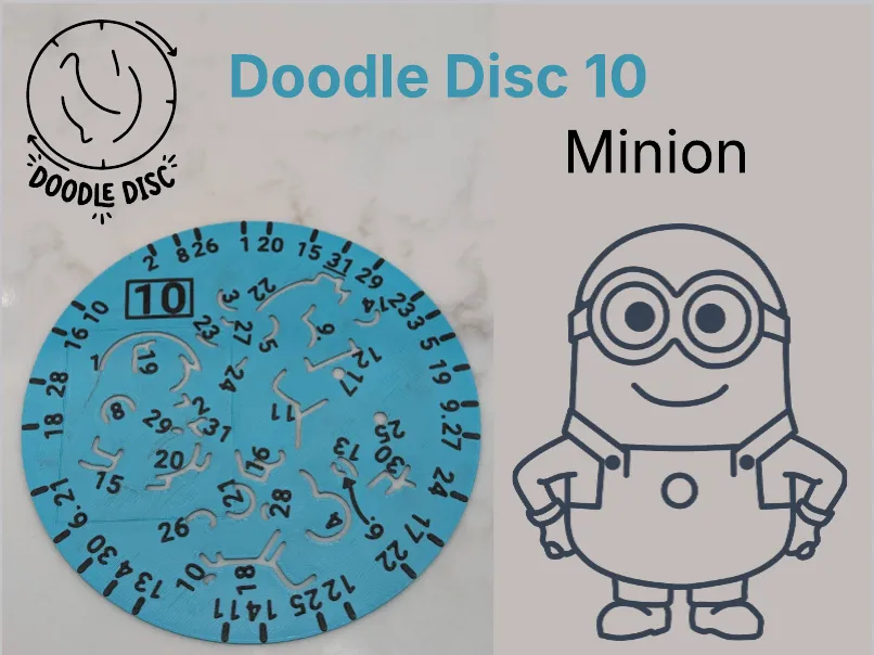 Doodle Disc 10 Minion - Free 3D Print Model - MakerWorld