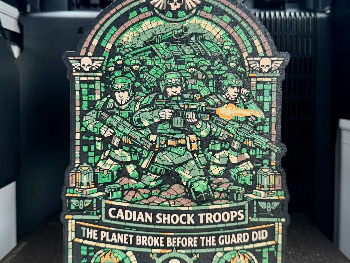 Cadian Shock Troops 40K Lightbox; Imperial Guard - Free 3D Print Model ...