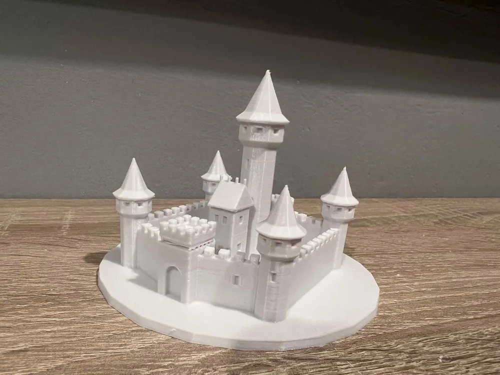 Castle - Low Poly - Free 3D Print Model - MakerWorld