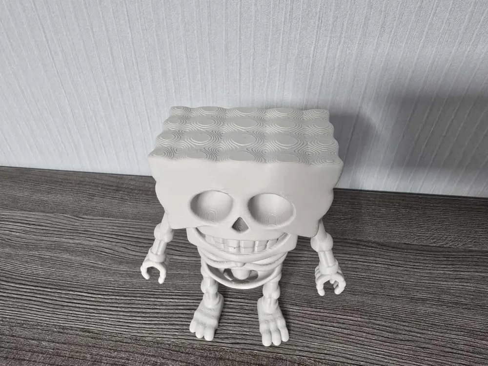 Dead SpongeBob Skeleton * Figure ~15 cm * No AMS by HeiHei MakerWorld ...