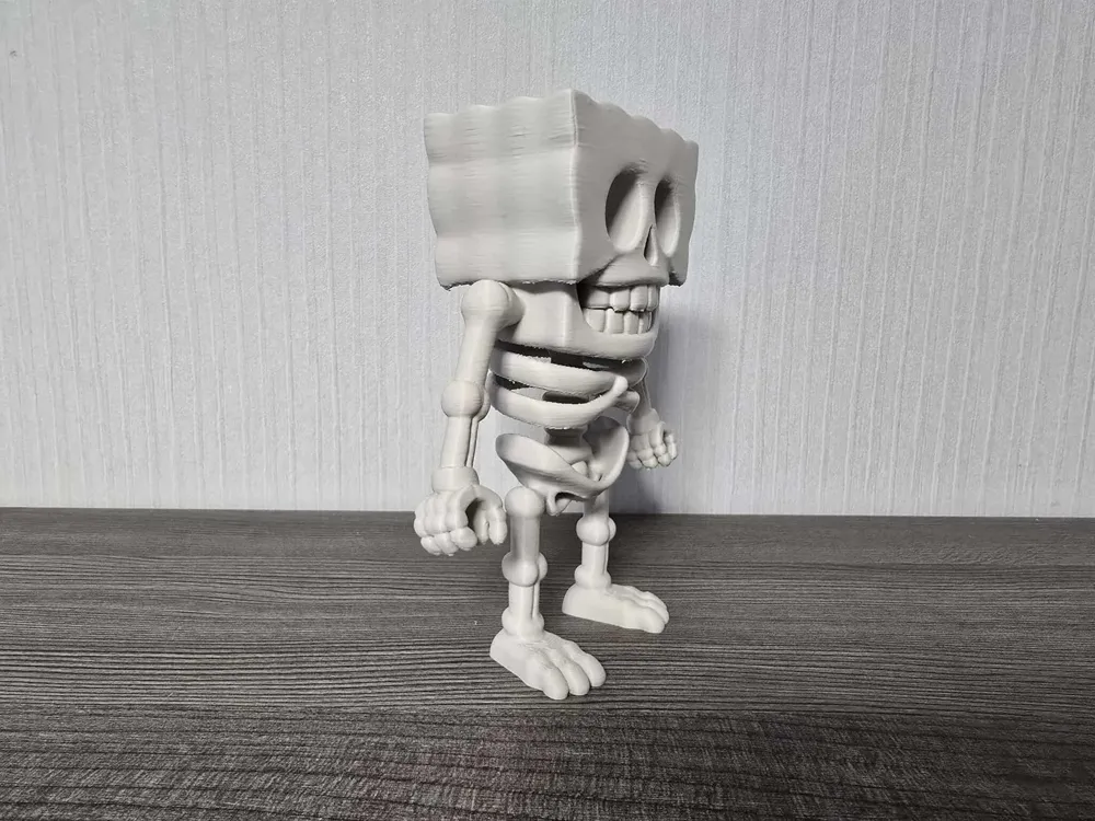 Dead SpongeBob Skeleton * Figure ~15 cm * No AMS by HeiHei MakerWorld ...