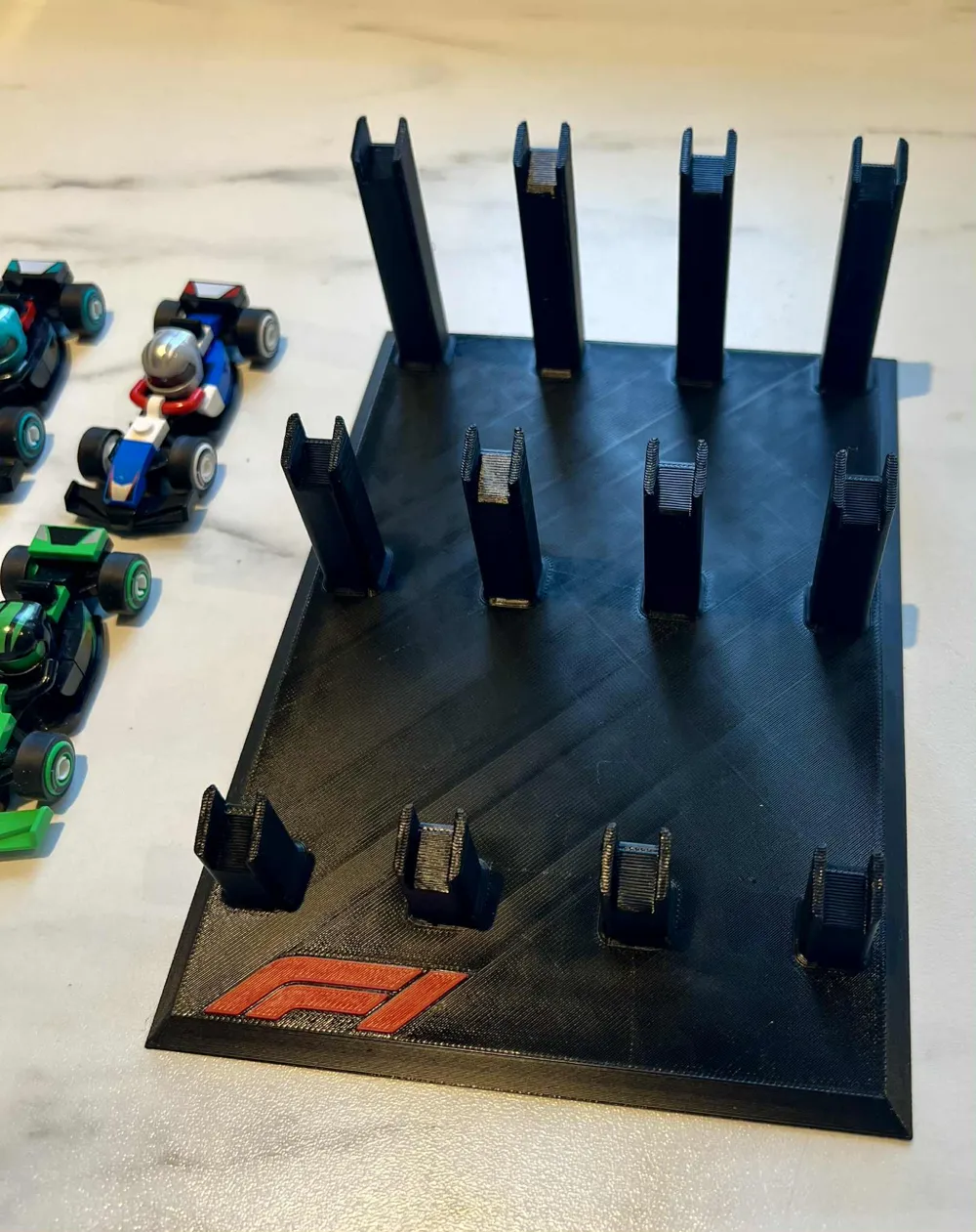 Mini F1 brick stand 12 cars by Viksangen3D MakerWorld: Download Free 3D ...