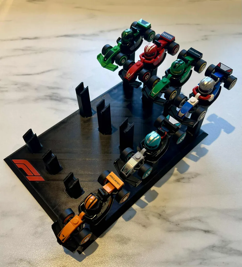 Mini F1 brick stand 12 cars by Tomas1988 MakerWorld: Download Free 3D ...