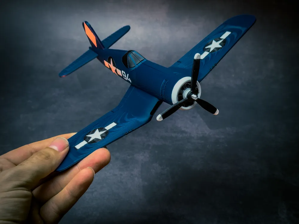 F4U Corsair Plane Kit Card - Free 3D Print Model - MakerWorld