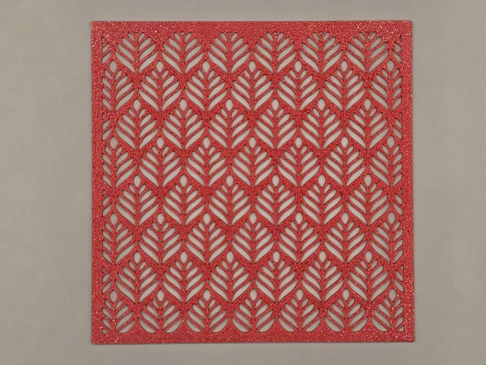 Leaves Stencil Template Craft Nature - Free 3D Print Model - MakerWorld