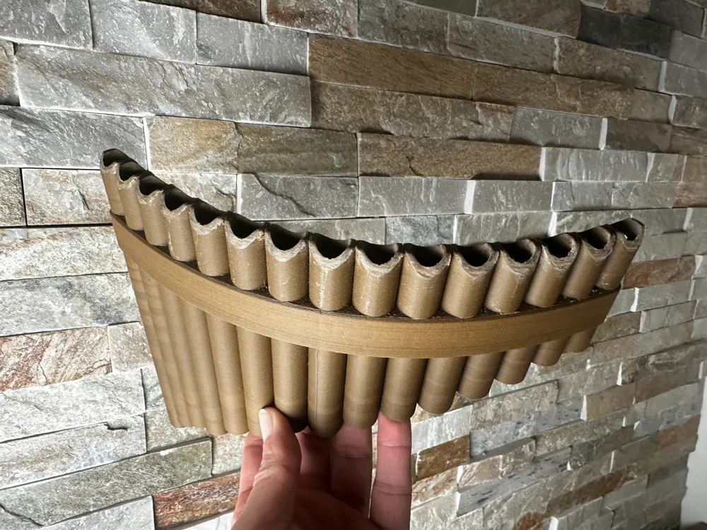 Tunable Pan Flute in C Major (2 Octaves) C´-C´´´ - Free 3D Print Model ...