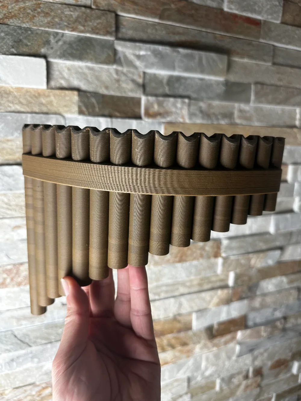 Tunable Pan Flute in C Major (2 Octaves) C´-C´´´ - Free 3D Print Model ...