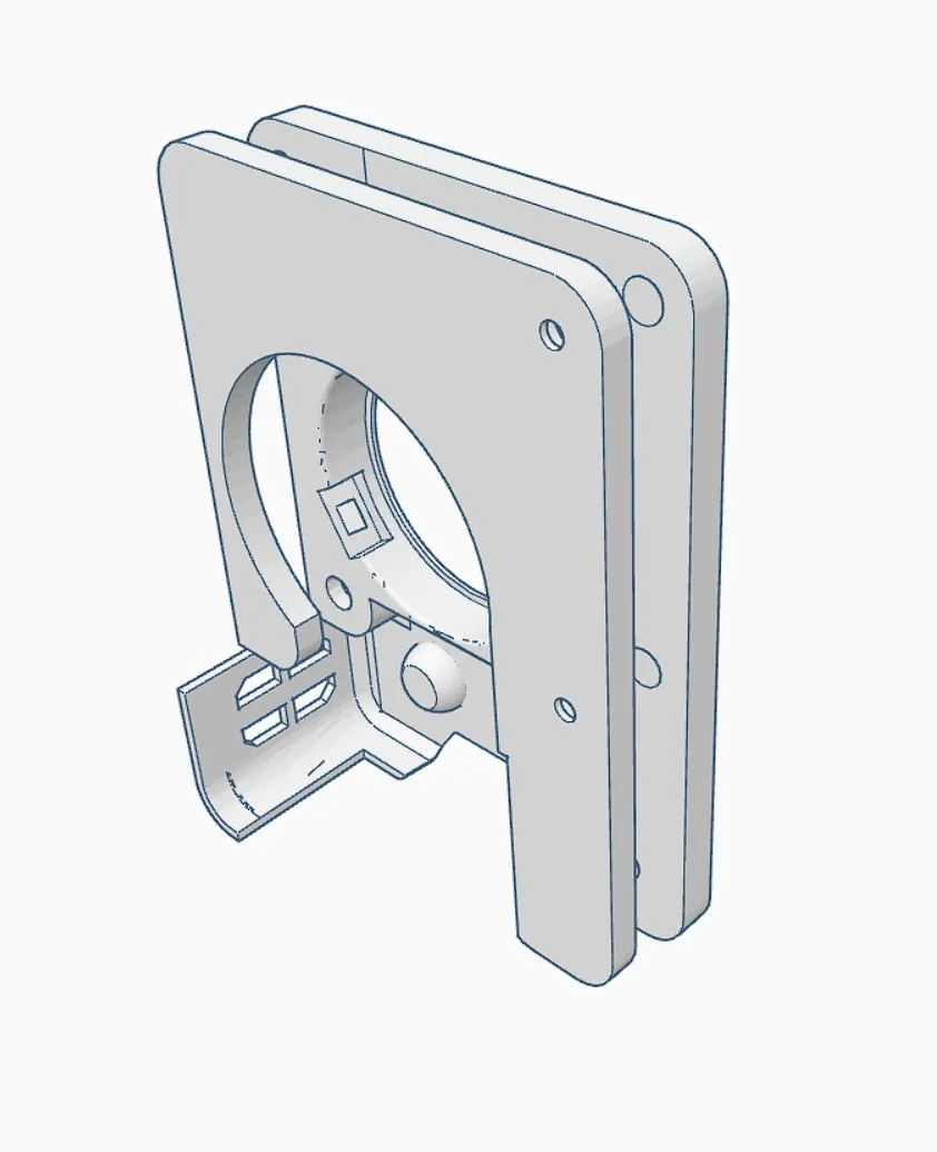 A1/A1 mini Magnetic Extruder Frame and Cover - Free 3D Print Model ...