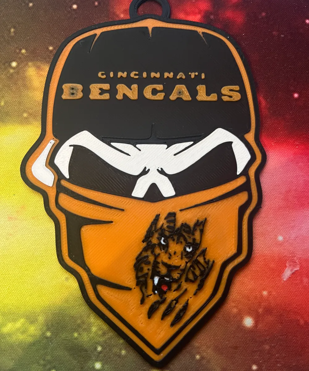 Cincinnati Bengals Skul Chain **TWO VARIANTS** by McThuggo MakerWorld ...