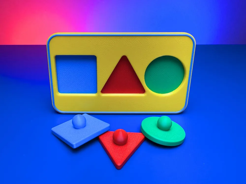 MONTESSORI SHAPES BOARD - Free 3D Print Model - MakerWorld
