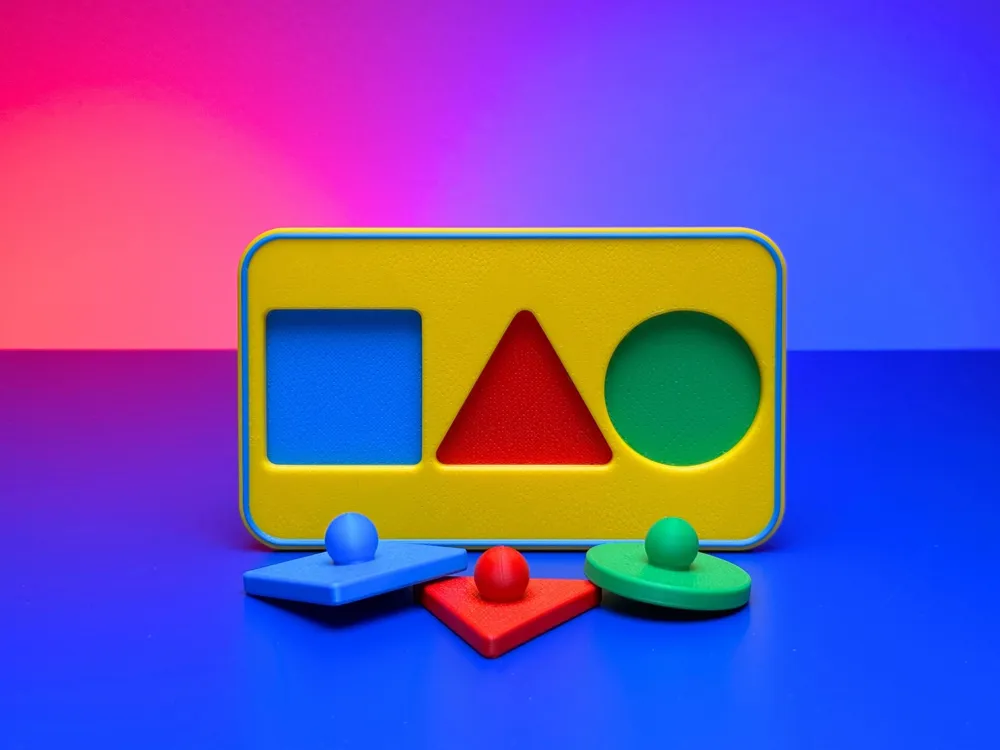 MONTESSORI SHAPES BOARD - Free 3D Print Model - MakerWorld