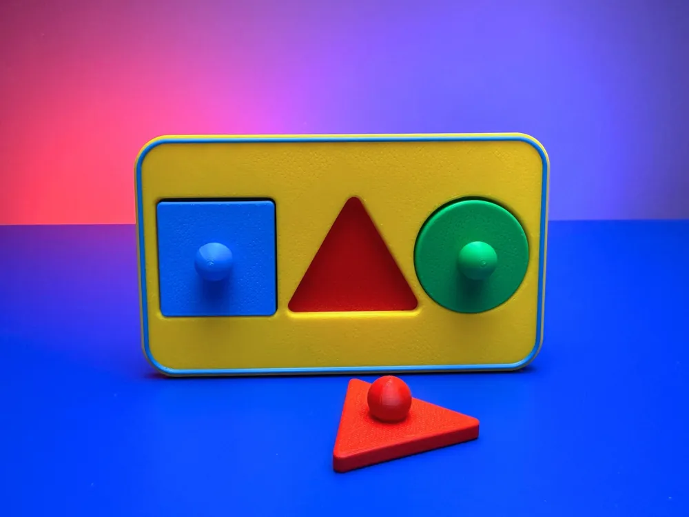 MONTESSORI SHAPES BOARD - Free 3D Print Model - MakerWorld
