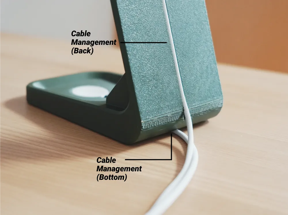 iPhone Stand Riser with MagSafe + AirPods Tray by Meyui MakerWorld ...