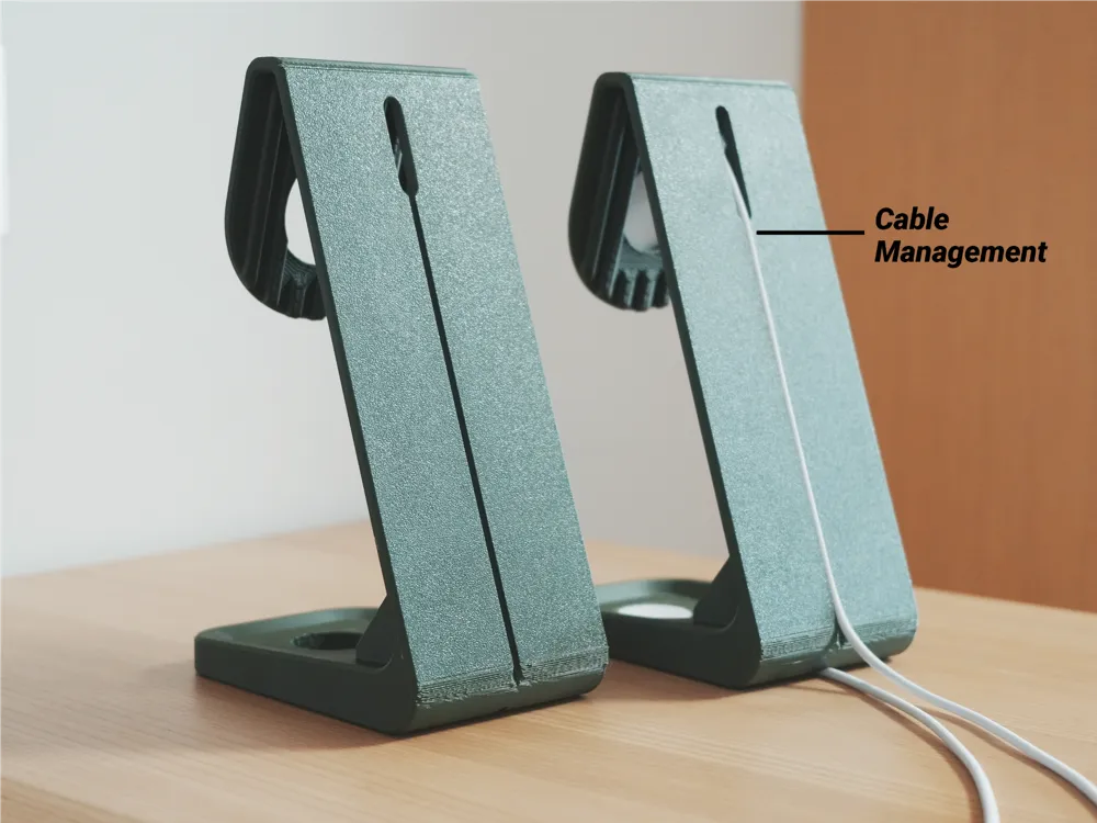 iPhone Stand Riser with MagSafe + AirPods Tray by Meyui MakerWorld ...