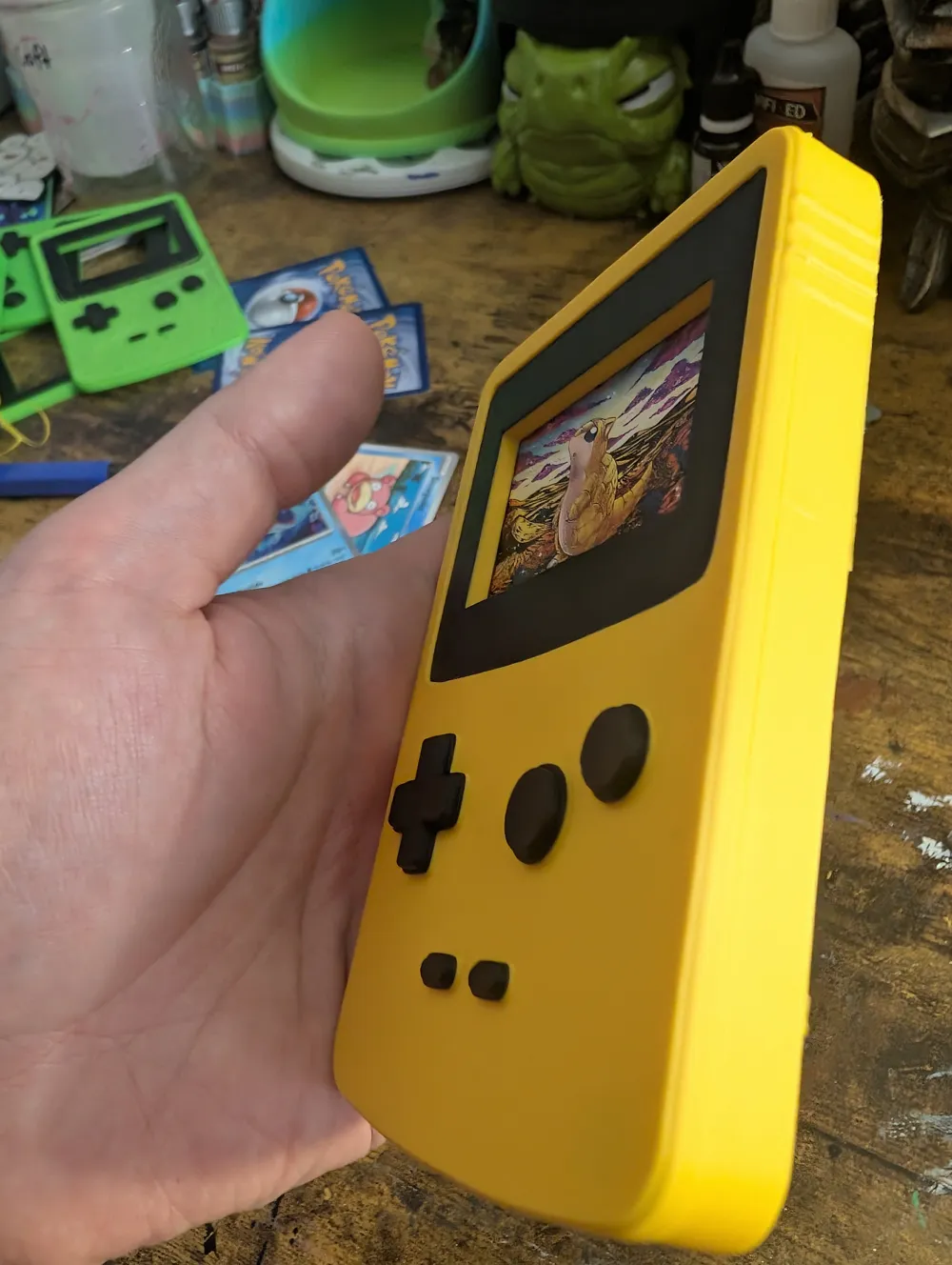 Cadre mural d'art de carte Pokémon - Style GameBoy Color - Modèle d ...