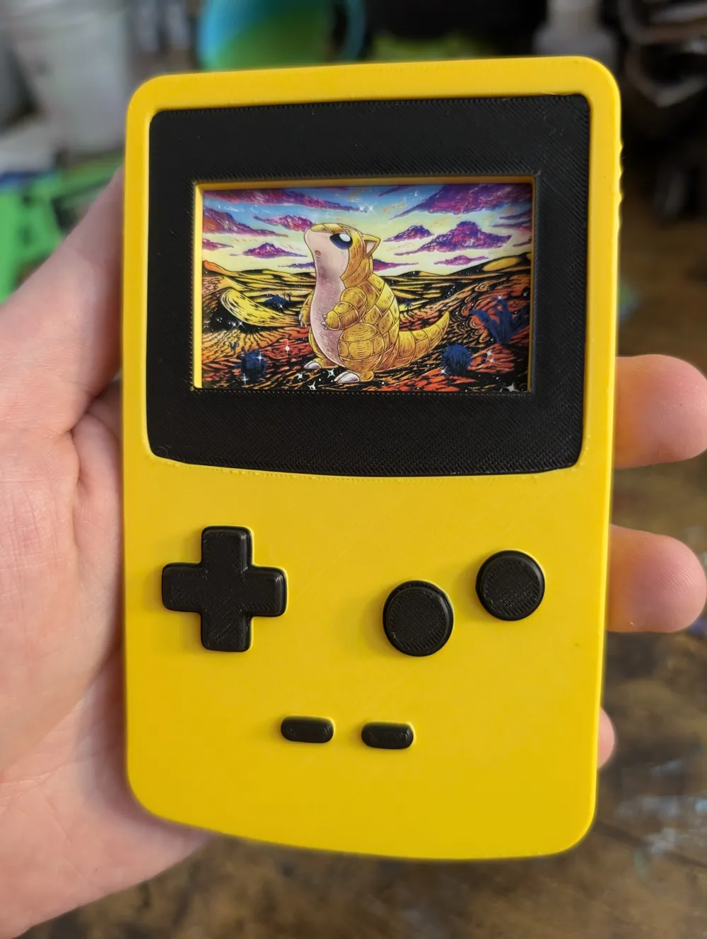 Cadre mural d'art de carte Pokémon - Style GameBoy Color - Modèle d ...
