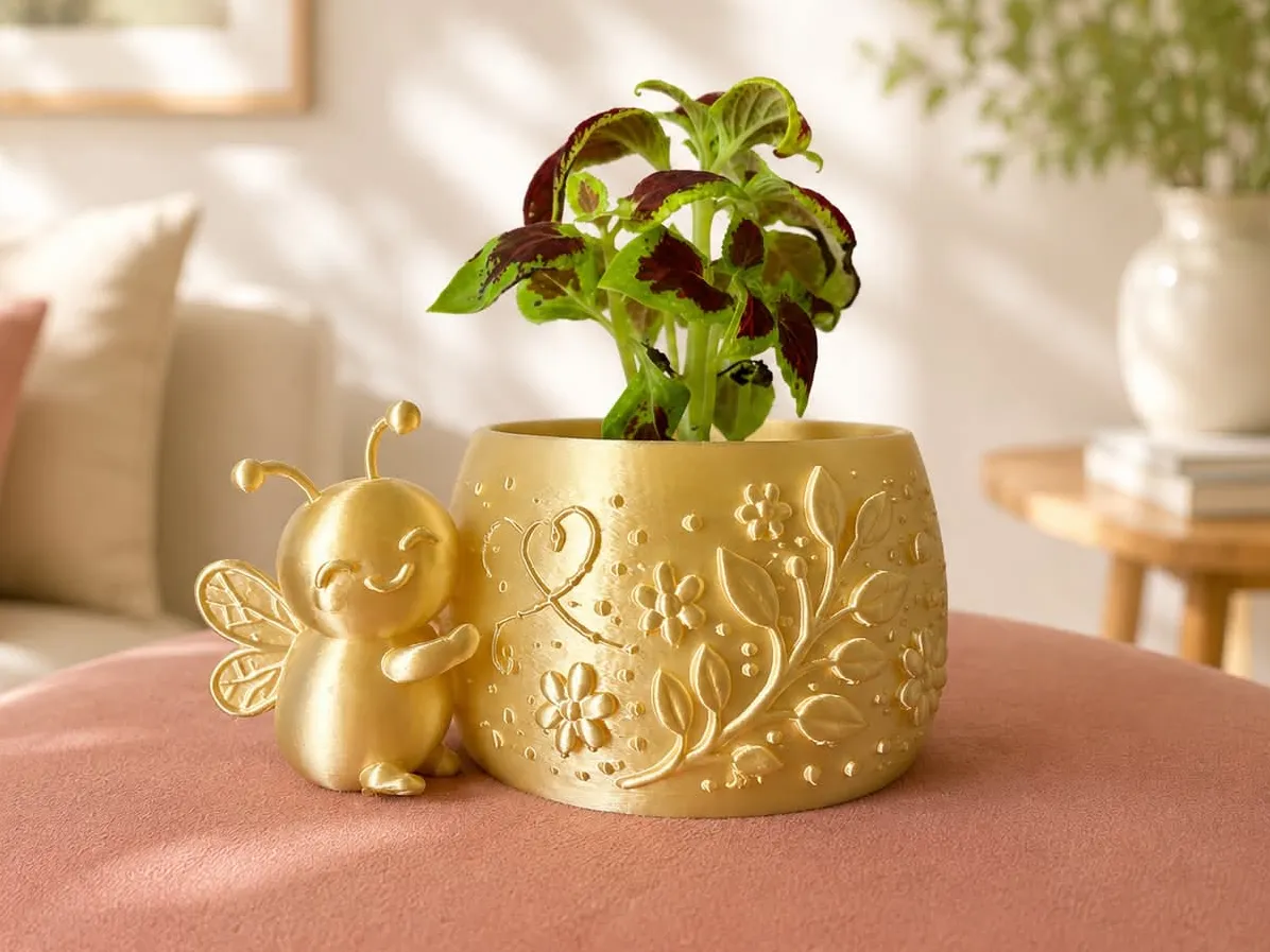 Cute Bee Planter - Free 3D Print Model - MakerWorld