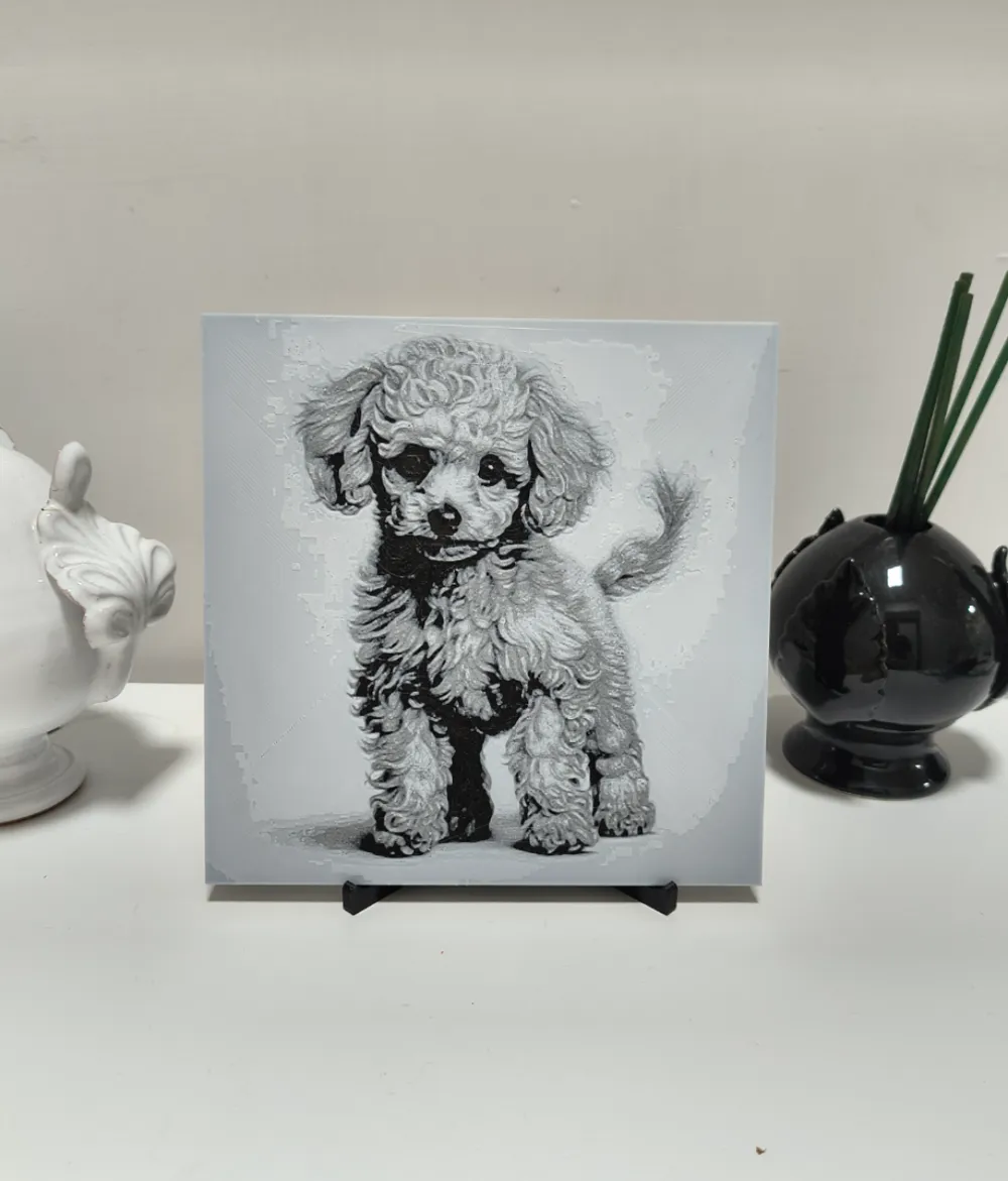 Painted Poodle by nicola MakerWorld: Download Free 3D Models
