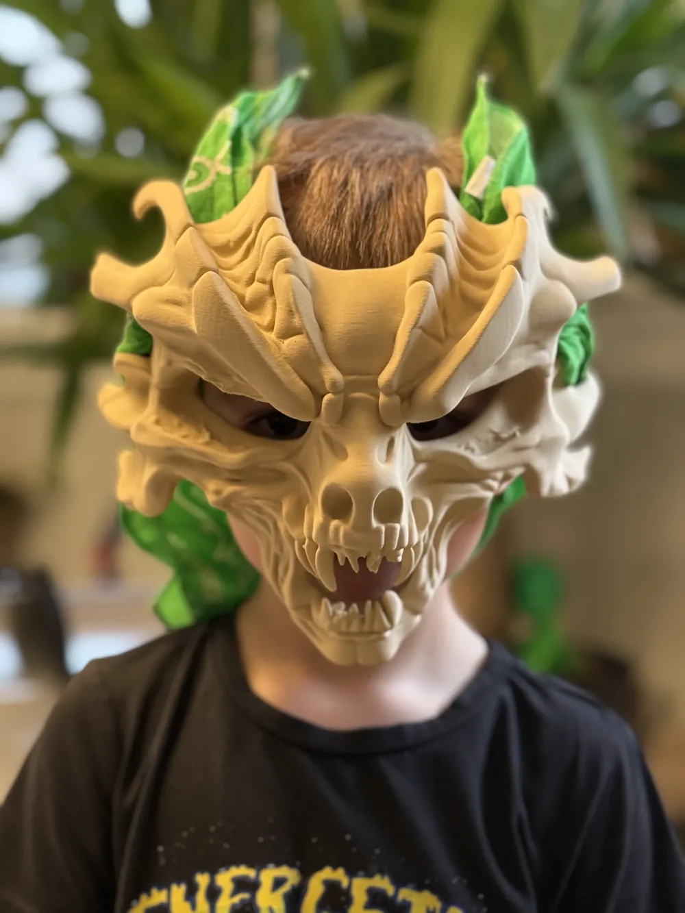 Dragon Bone Skull Mask "Ashbone Wyrm" - Free 3D Print Model - MakerWorld