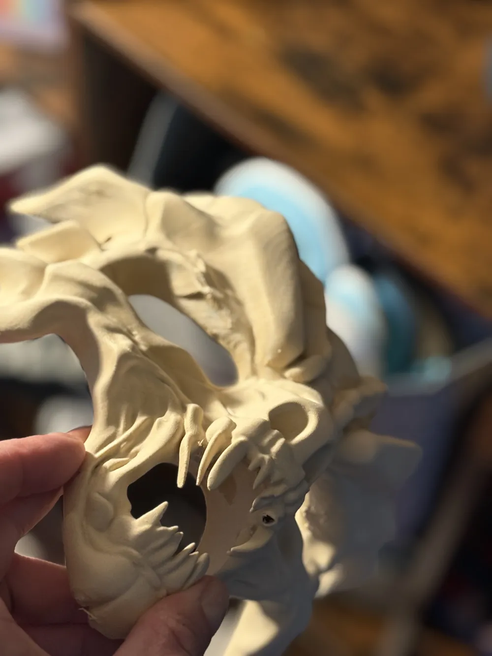 Dragon Bone Skull Mask "Ashbone Wyrm" - Free 3D Print Model - MakerWorld