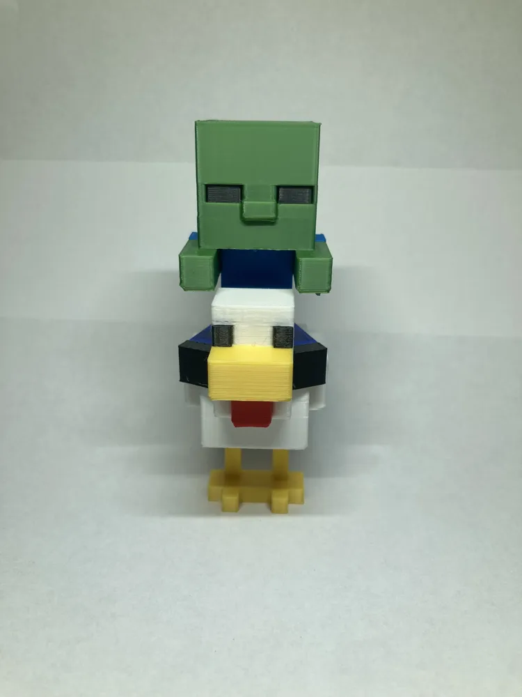 Chicken Jockey from Minecraft Movie by Goofy 3D MakerWorld: Download ...