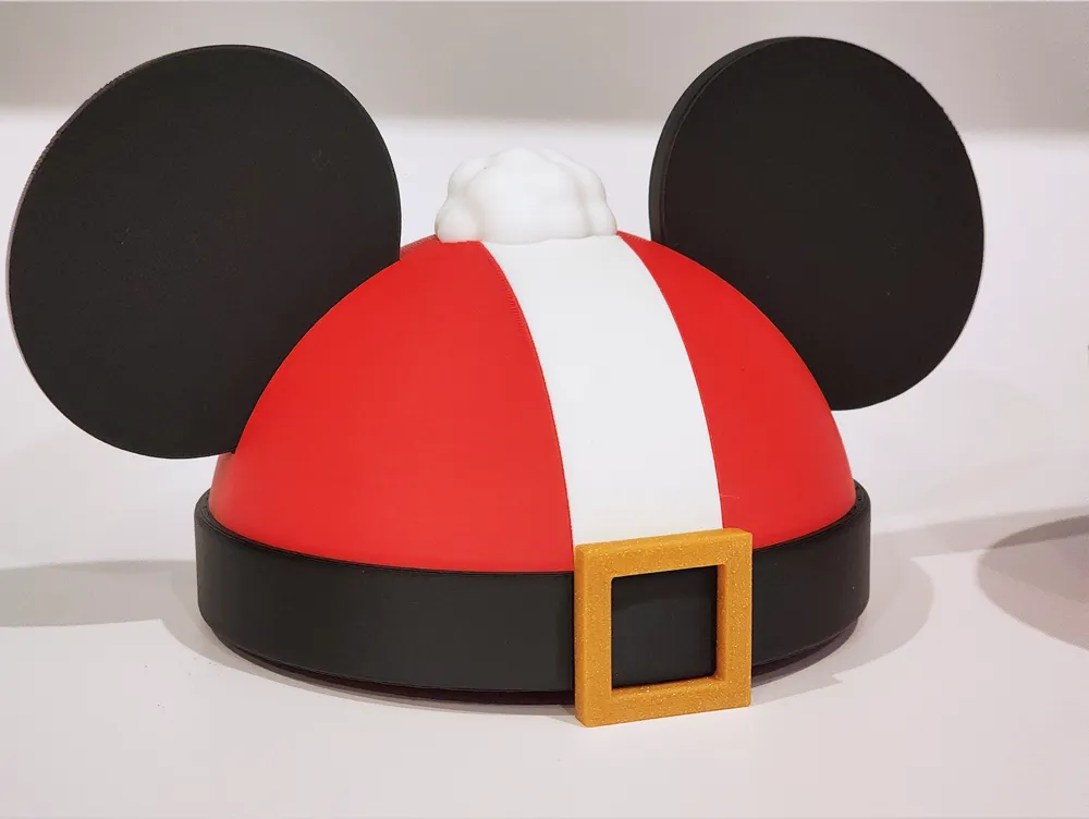 Christmas Mickey Ears Shelf Ornament by Shaun Juarez - MakerWorld