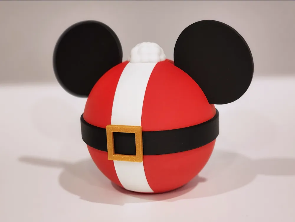 Christmas Mickey Ears Shelf Ornament by Shaun Juarez - MakerWorld