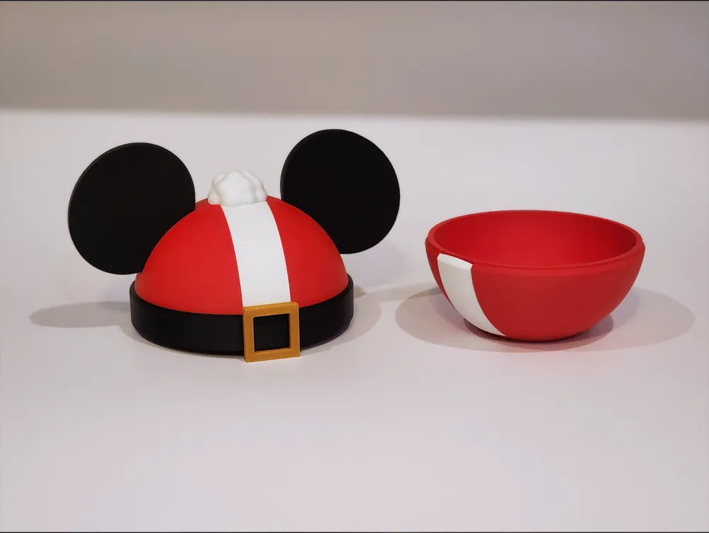 Christmas Mickey Ears Shelf Ornament by Shaun Juarez - MakerWorld