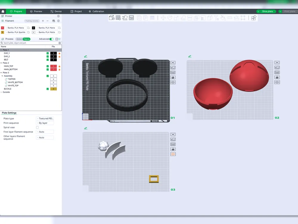Christmas Mickey Ears Shelf Ornament by Shaun Juarez - MakerWorld