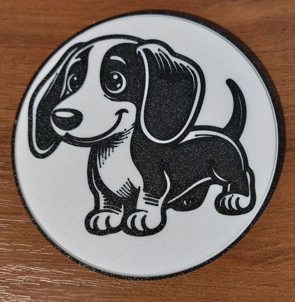 Dachshund Coaster By Customcreations Makerworld